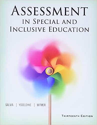 Assessment in Special and Inclusive Education 13th Edition (Digital ...